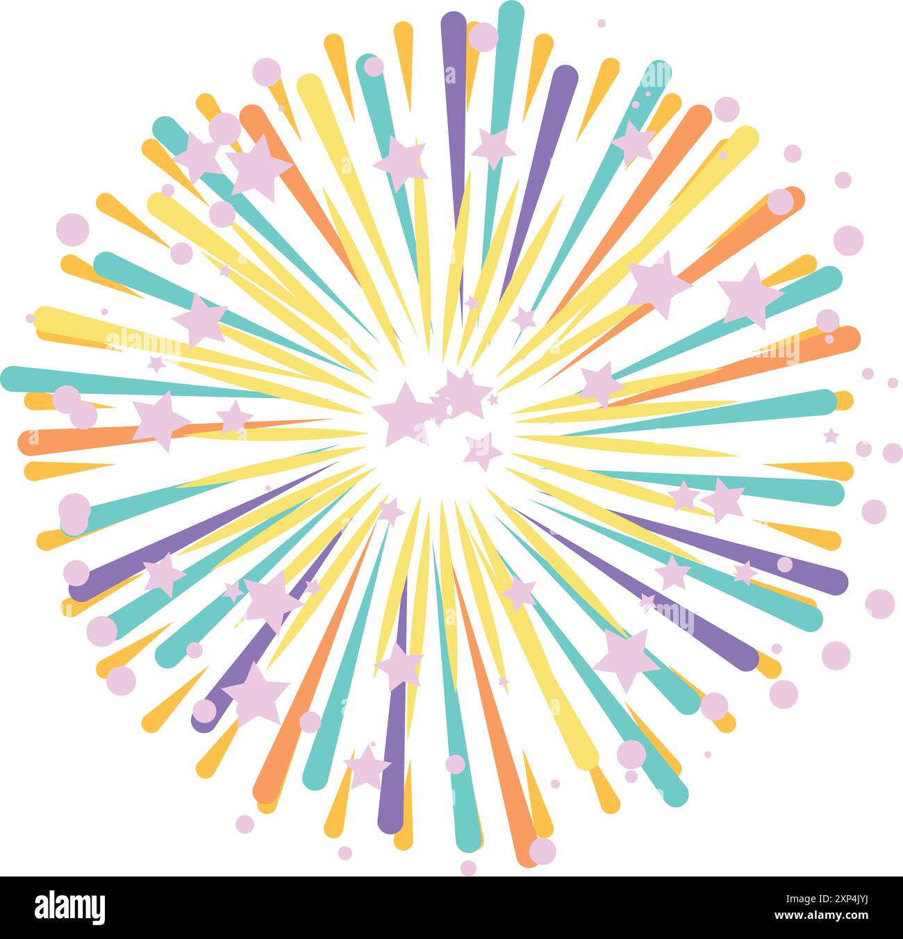 Firework color icon. Light show bursting in sky Stock Vector Image ...