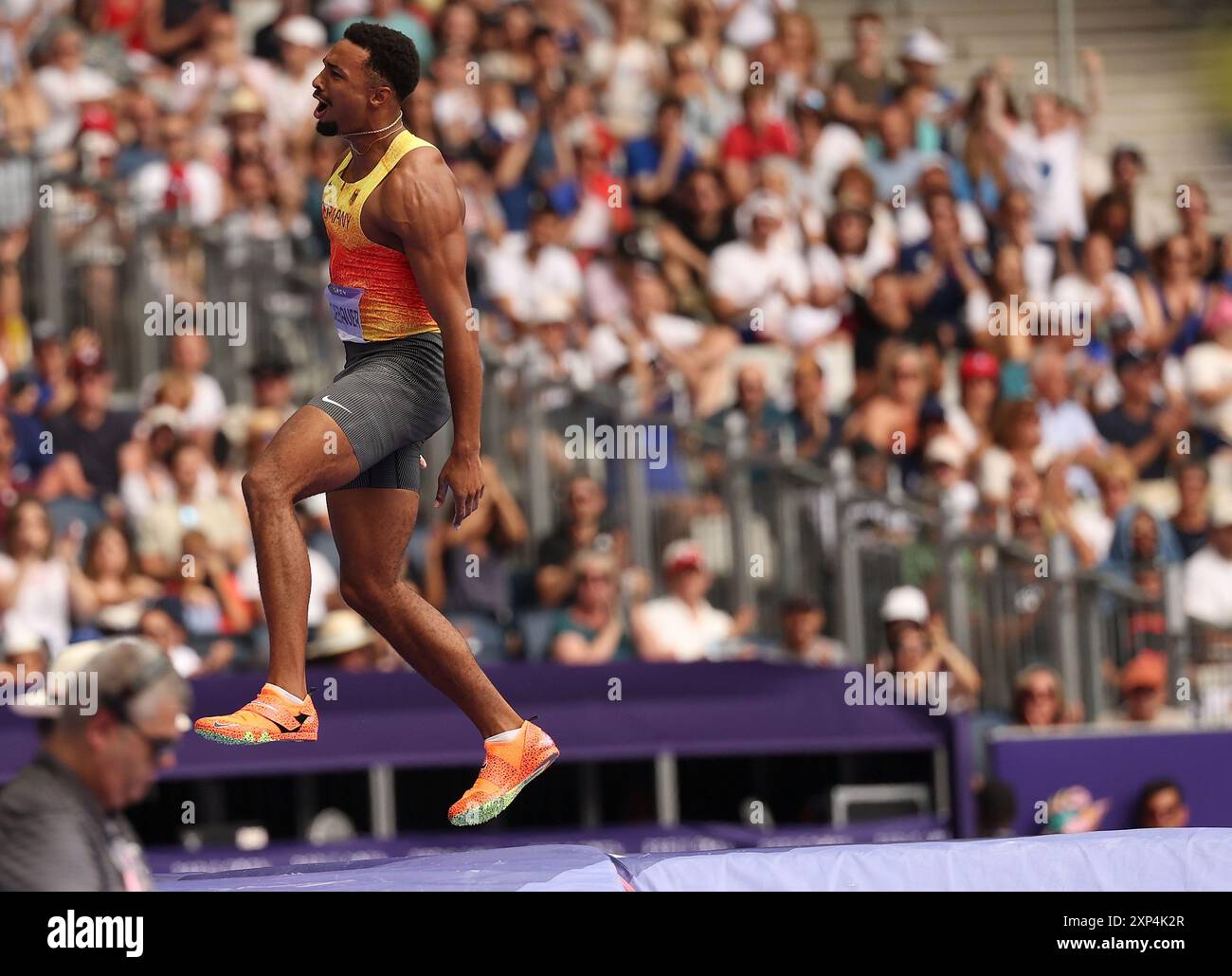 Paris, France. 3rd Aug, 2024. Leo Neugebauer of Germany competes during ...