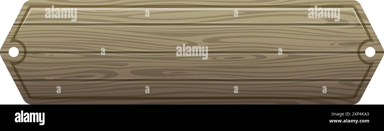Wooden label template. Empty timber texture board Stock Vector Image ...
