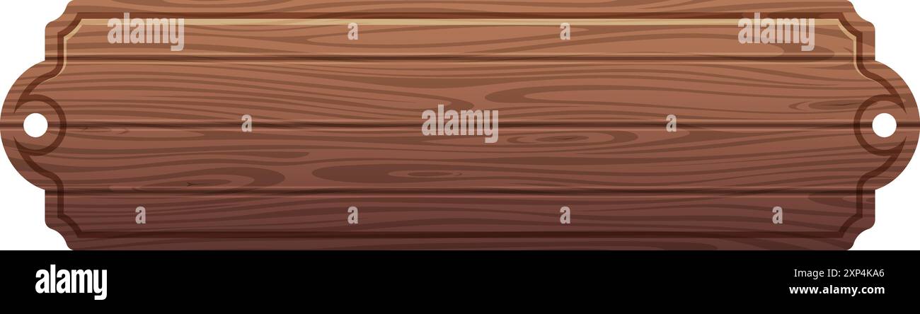 Dark wood label. Realistic hardwood texture board Stock Vector Image ...