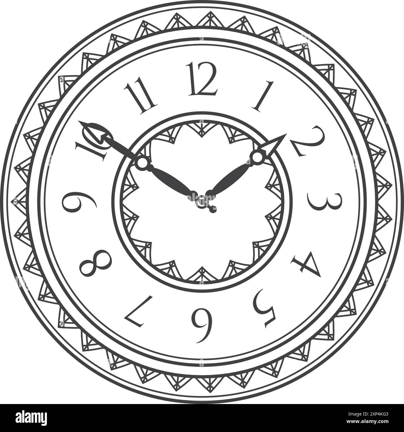 Retro watch face Black and White Stock Photos & Images - Alamy