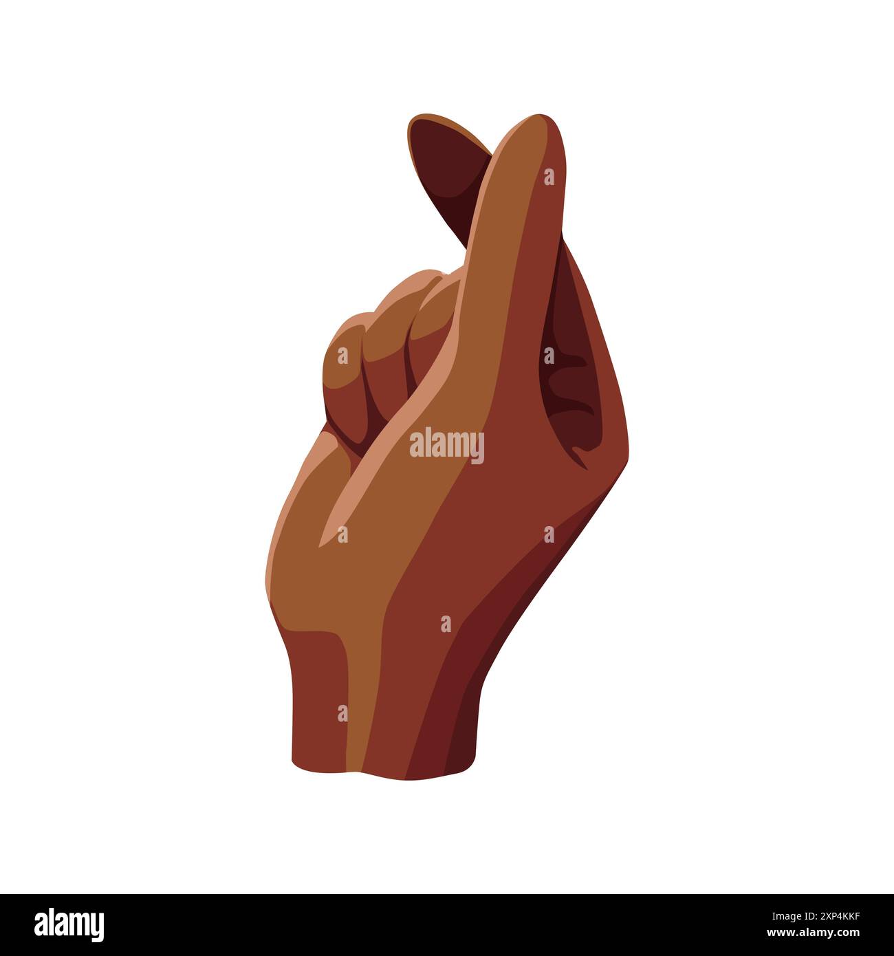 Human hand showing love sign. Vector illustration depicts like gesture ...