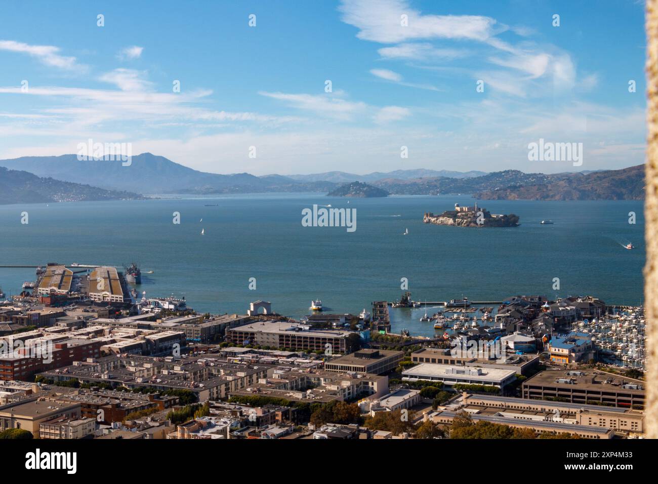 The prison of Alcatraz island in San Francisco Bay, California Stock ...