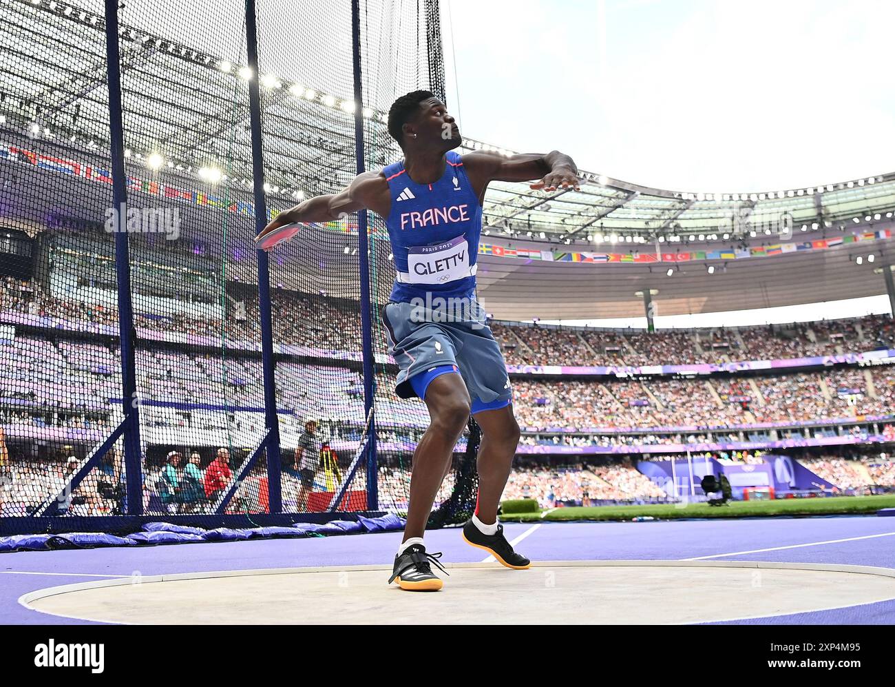 Paris, France. 3rd Aug, 2024. Makenson Gletty of France competes during ...