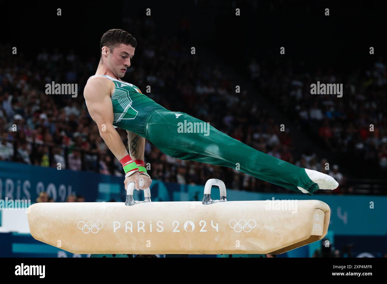 PARIS, FRANCE. 3rd Aug, 2024. Rhys McClenaghan of Team Ireland competes ...