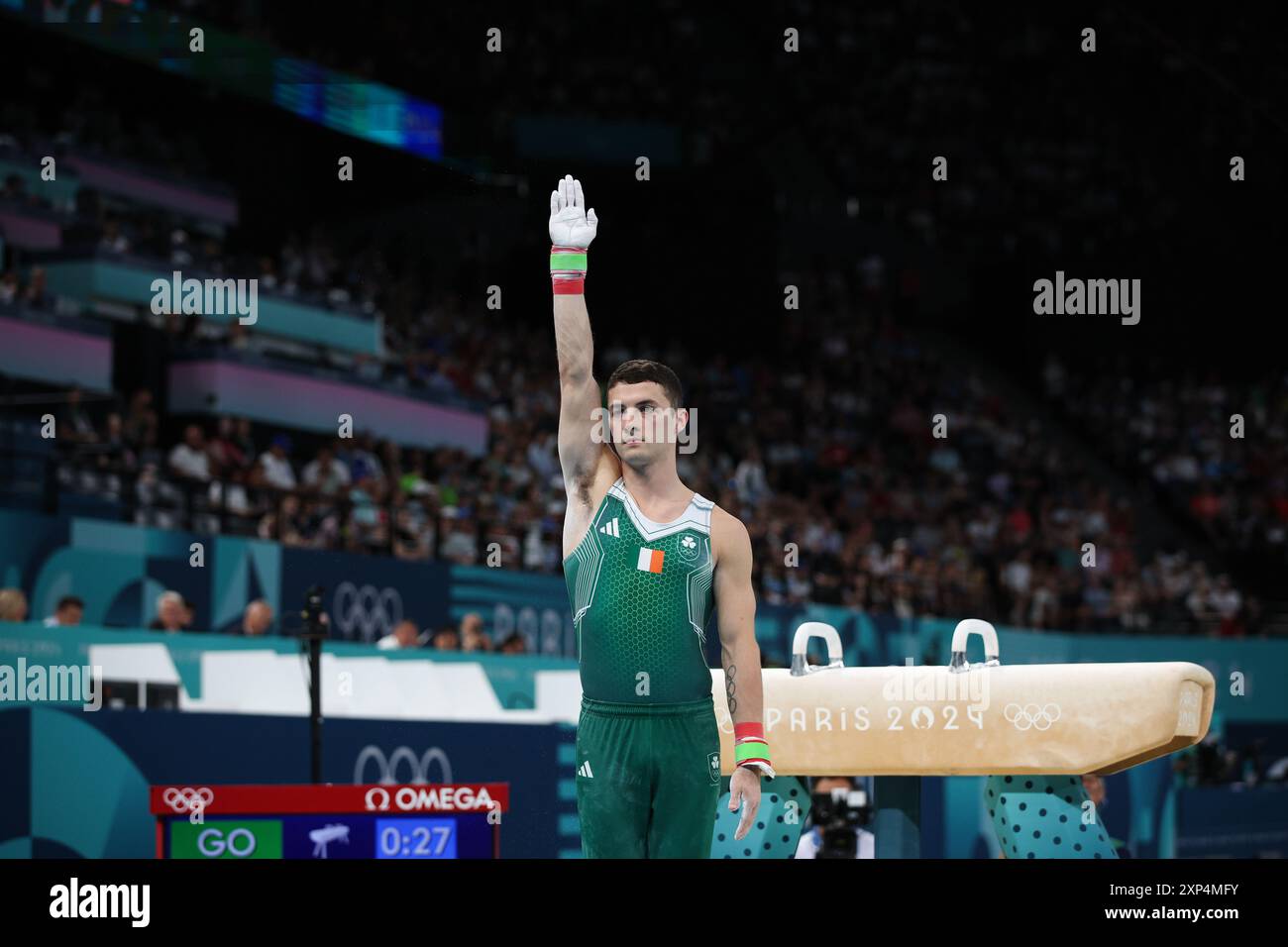 PARIS, FRANCE. 3rd Aug, 2024. Rhys McClenaghan of Team Ireland starts ...