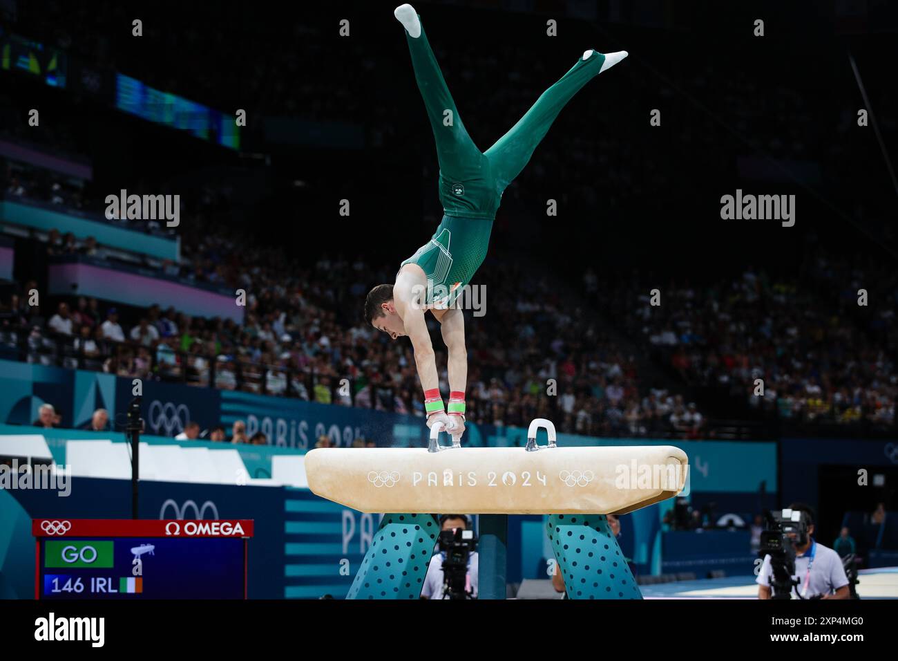 PARIS, FRANCE. 3rd Aug, 2024. Rhys McClenaghan of Team Ireland competes ...