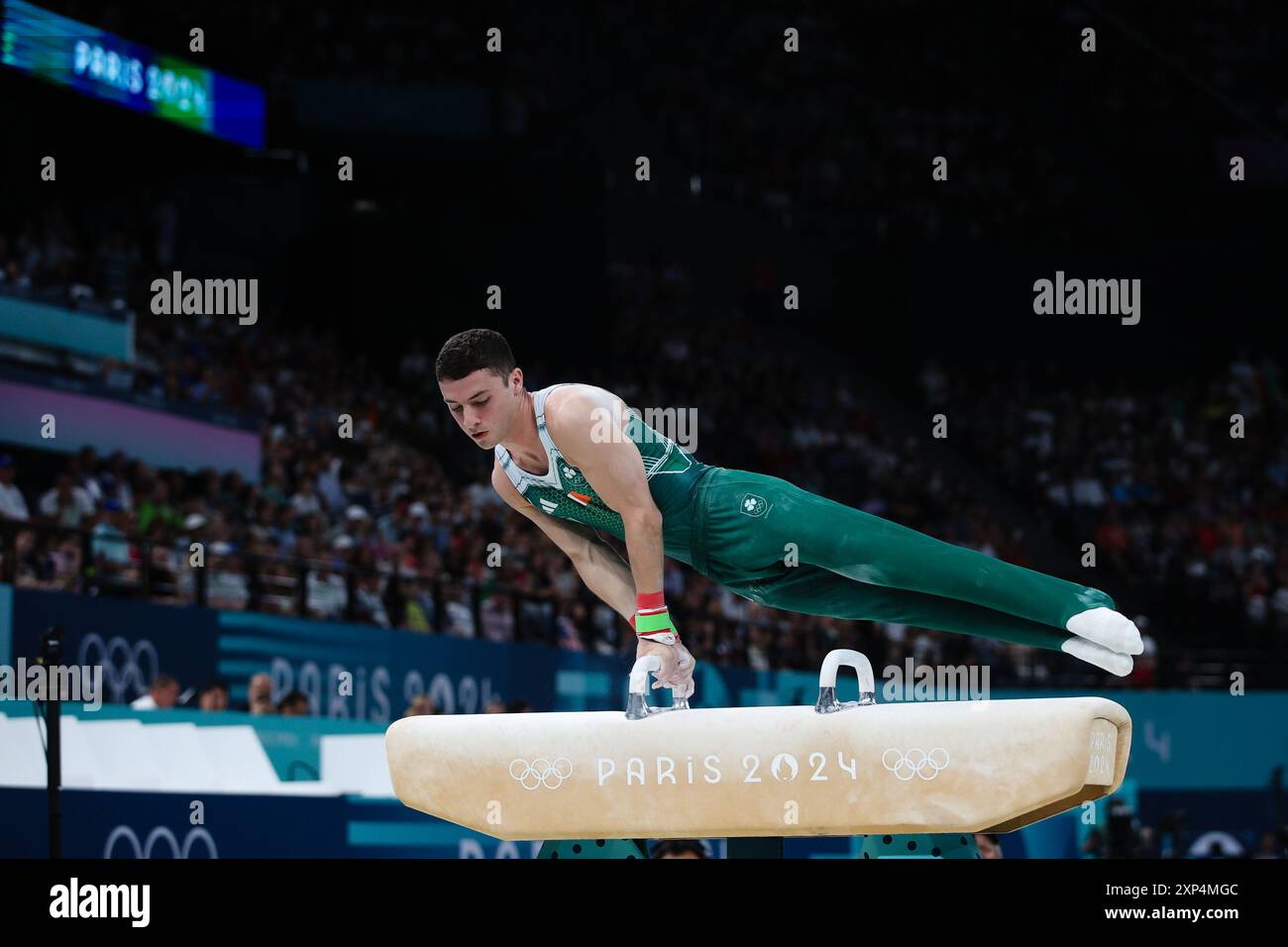 PARIS, FRANCE. 3rd Aug, 2024. Rhys McClenaghan of Team Ireland competes ...