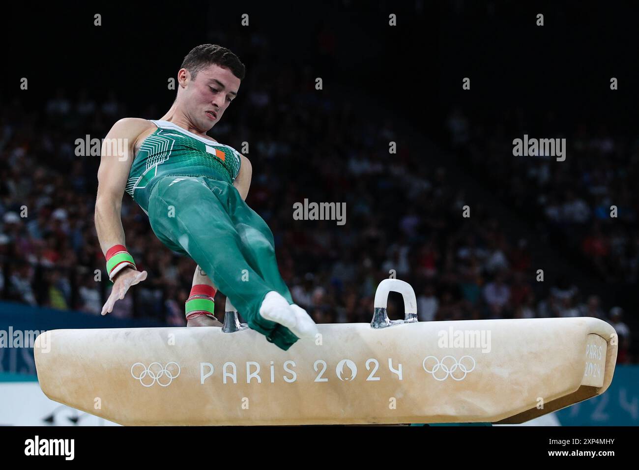 PARIS, FRANCE. 3rd Aug, 2024. Rhys McClenaghan of Team Ireland competes ...