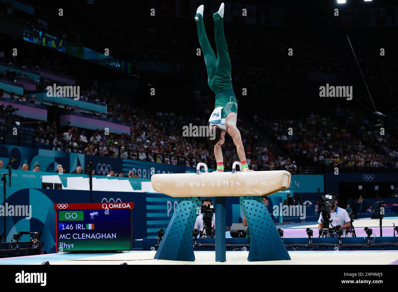 PARIS, FRANCE. 3rd Aug, 2024. Rhys McClenaghan of Team Ireland competes ...