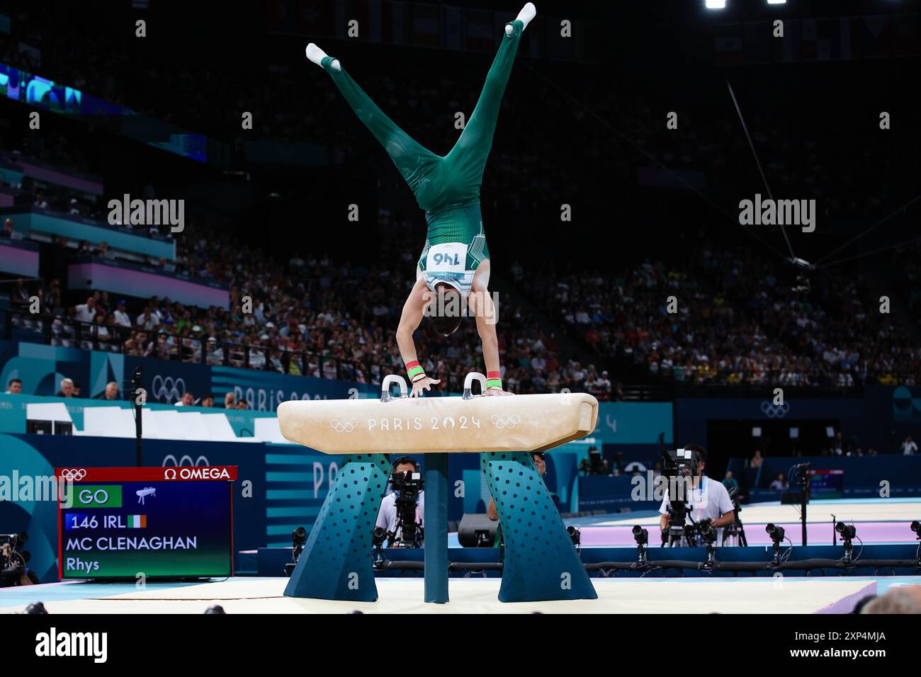 PARIS, FRANCE. 3rd Aug, 2024. Rhys McClenaghan of Team Ireland competes ...