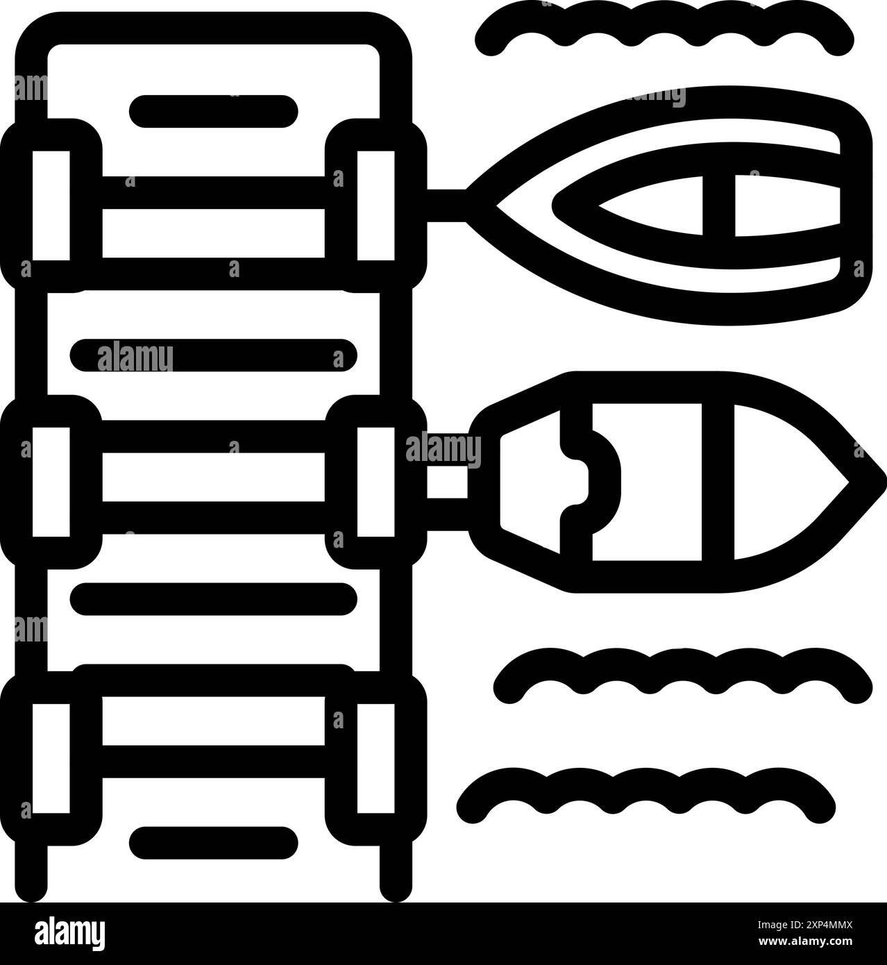 Dock on a lake Stock Vector Images - Alamy