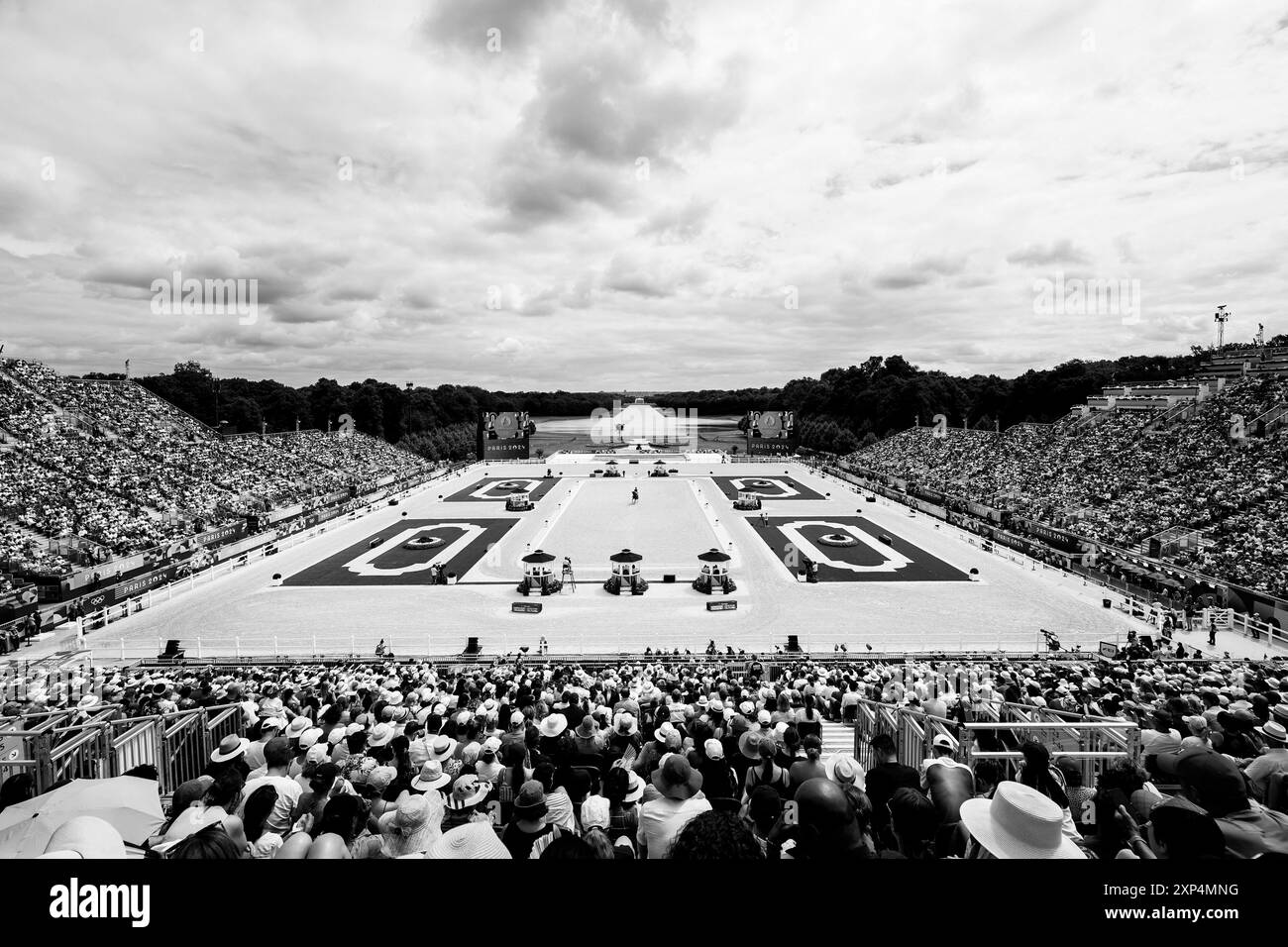Paris, France. 03rd Aug, 2024. General view the Equestrian Dressage ...