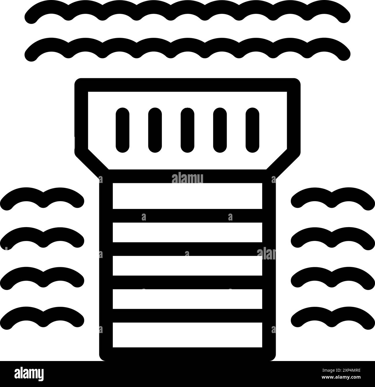 Strong seawall Stock Vector Images - Alamy