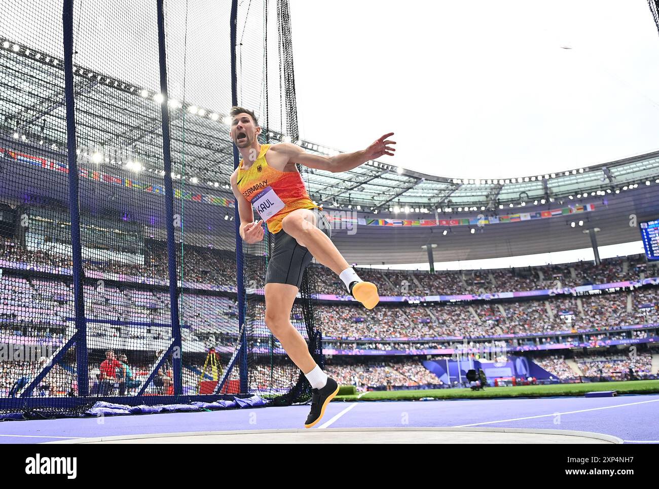 Paris, France. 3rd Aug, 2024. Niklas Kaul of Germany competes during ...