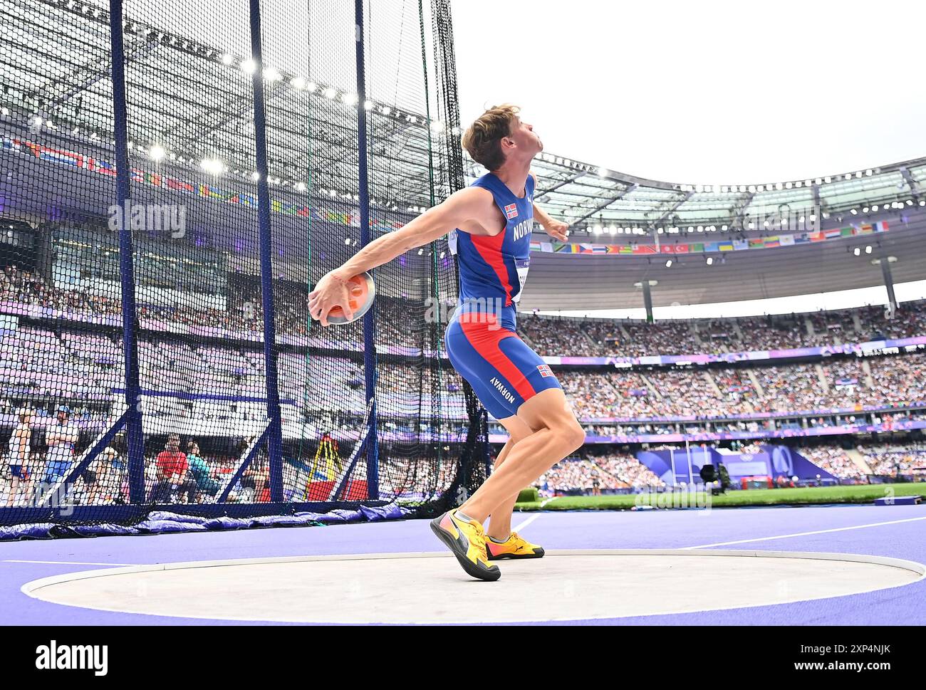 Paris, France. 3rd Aug, 2024. Sander Skotheim of Norway competes during ...