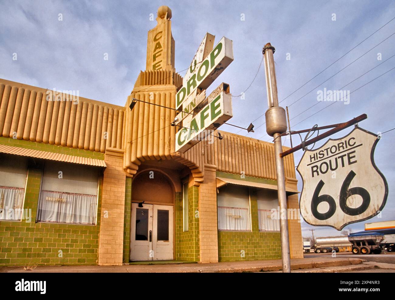 Historic U-Drop Inn, fuel station and cafe, restoration in Art Deco ...