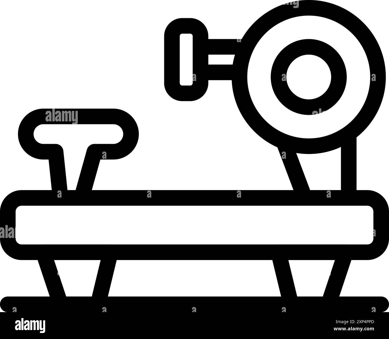 Seated gym equipment Stock Vector Images - Alamy