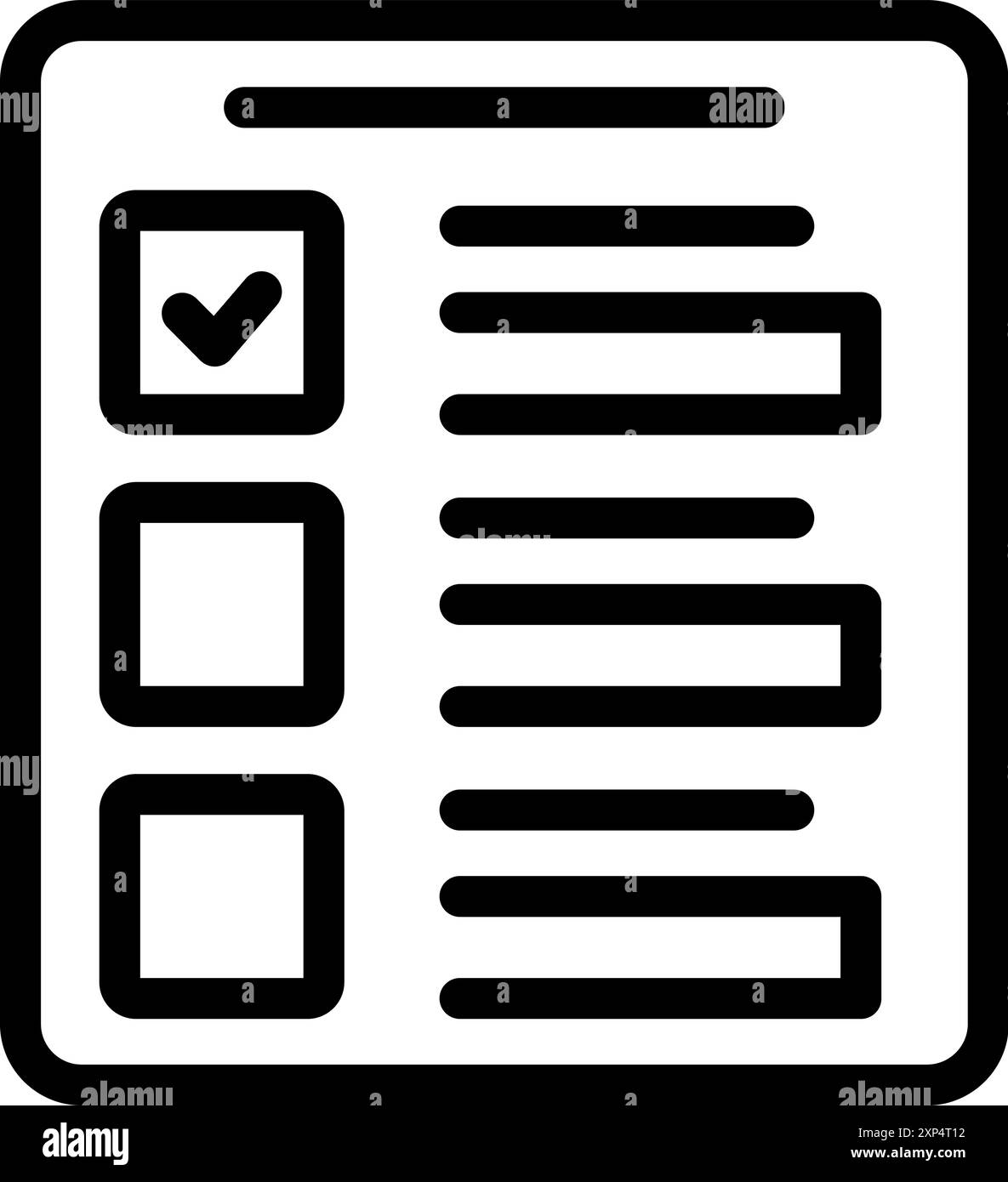 Electronic survey form is being filled, with a checkmark icon ...