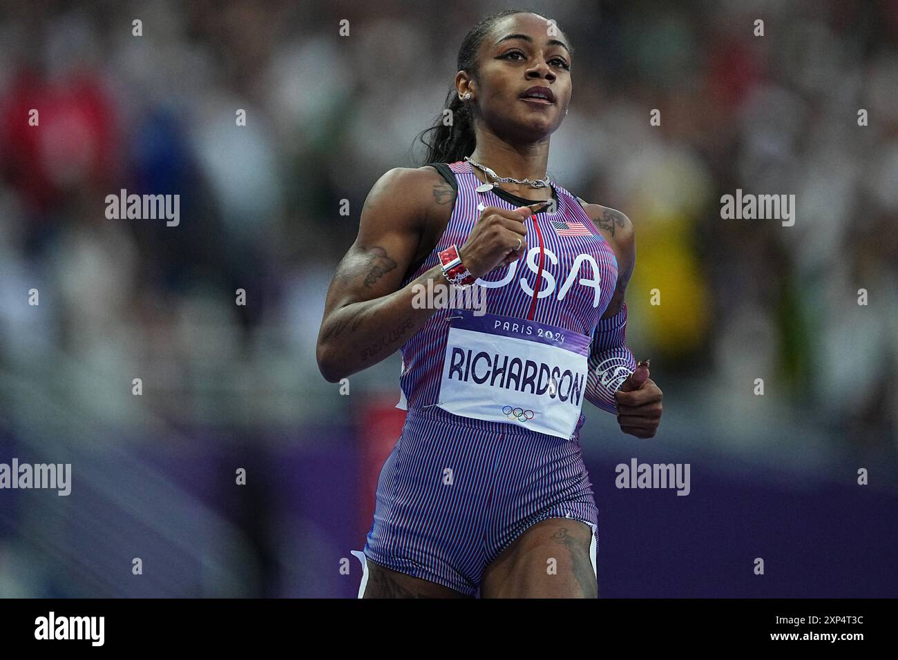 Shacarri richardson paris 2024 hi-res stock photography and images - Alamy