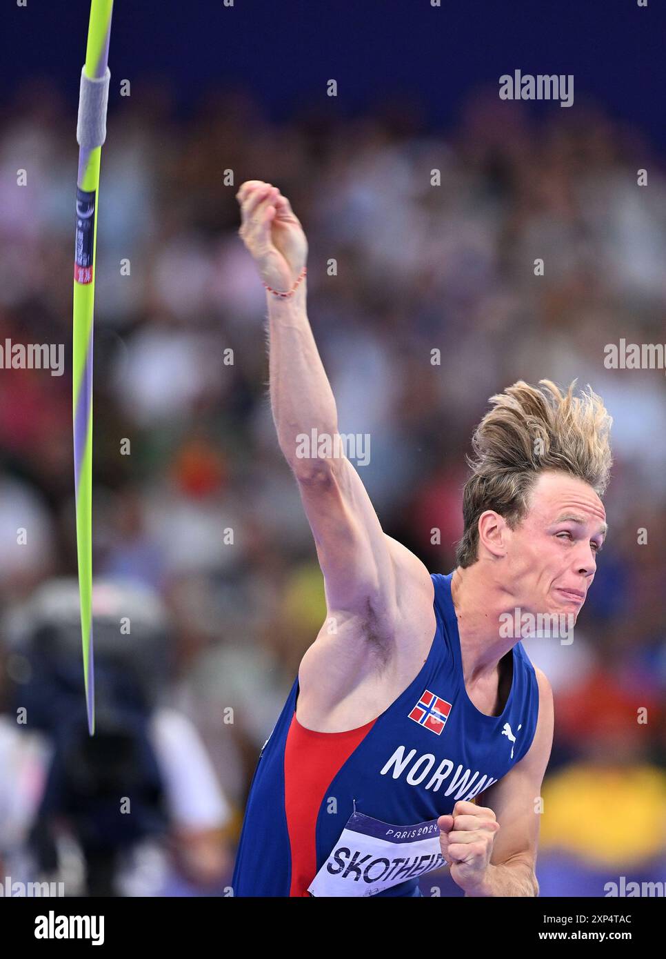 Paris, France. 3rd Aug, 2024. Sander Skotheim of Norway competes during ...