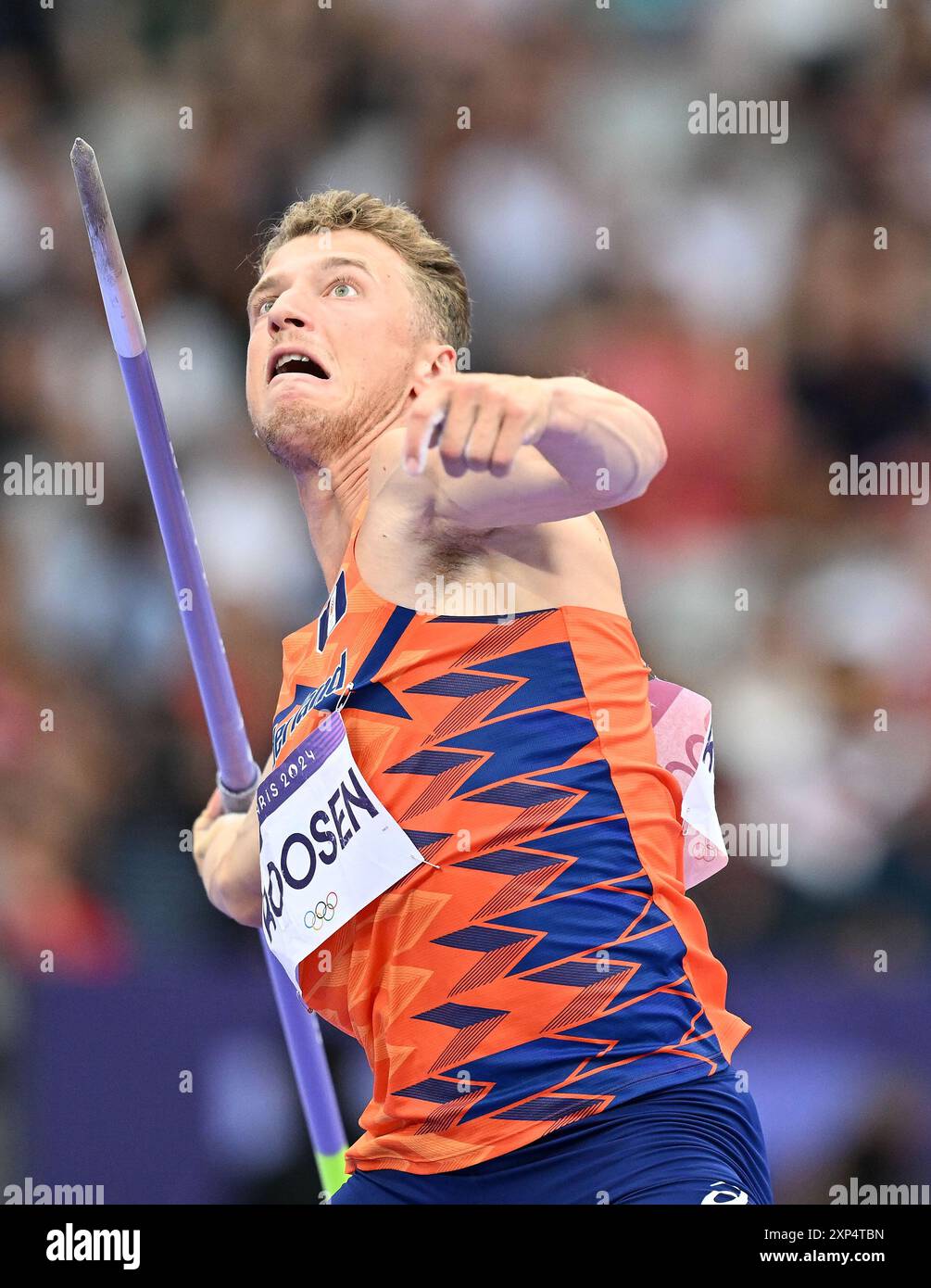 Paris, France. 3rd Aug, 2024. Sven Roosen of the Netherlands competes ...