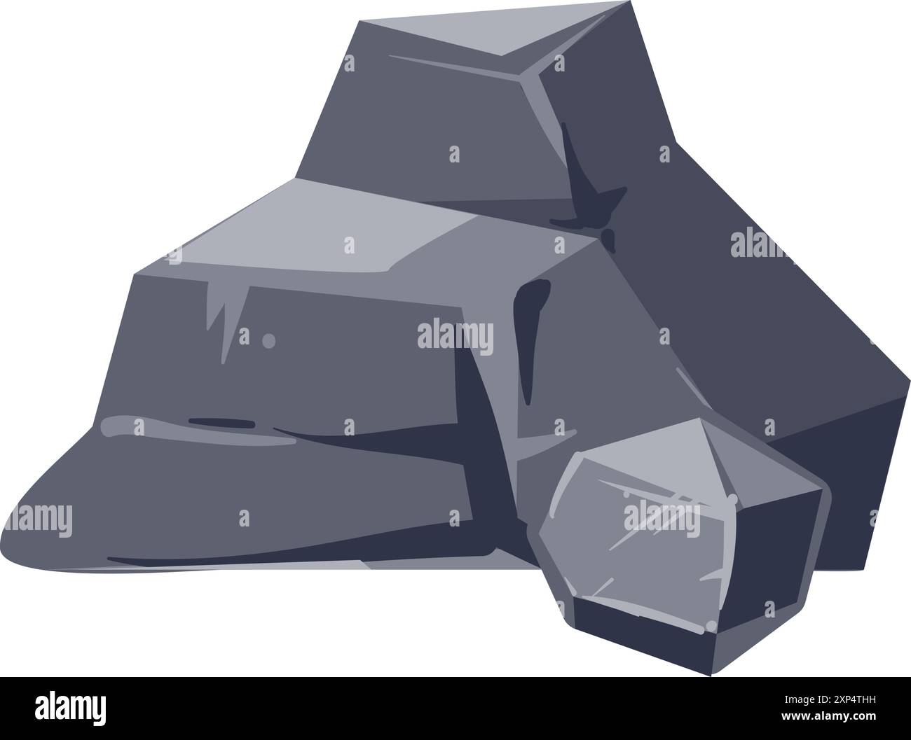 Stone shape. Cartoon landscape element. Game ground Stock Vector Image ...