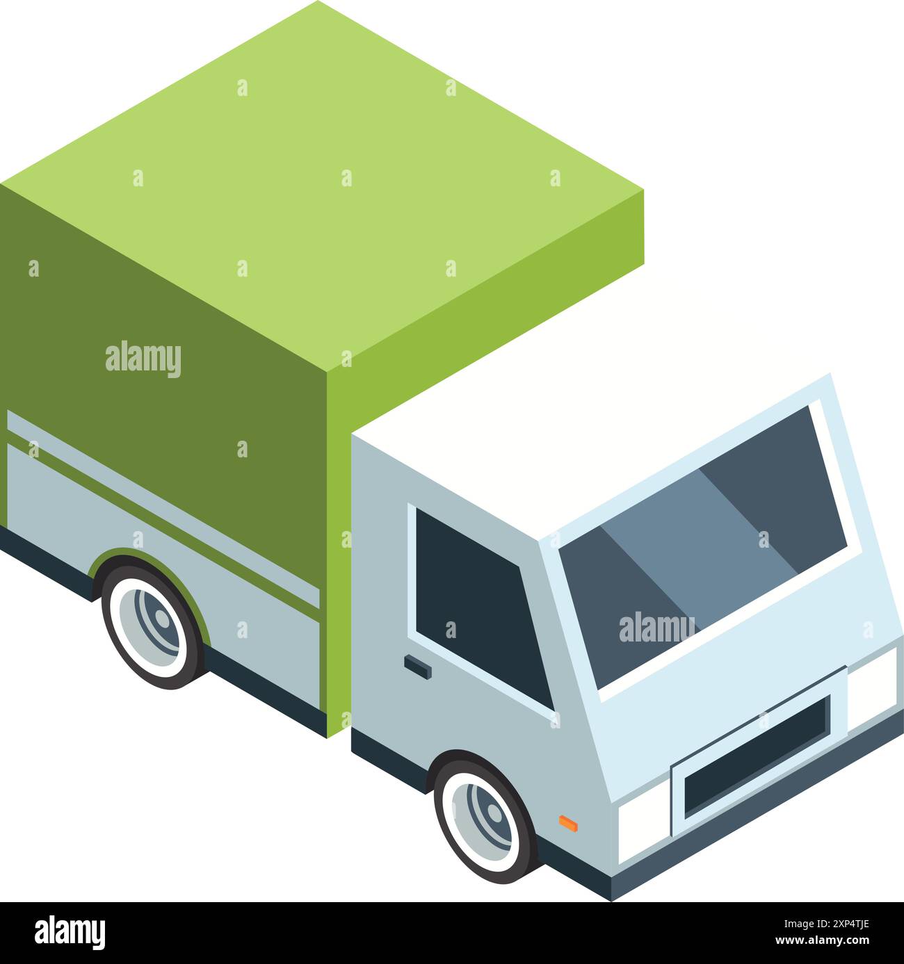 Cargo truck isometric icon. Shipping delivery transport Stock Vector ...