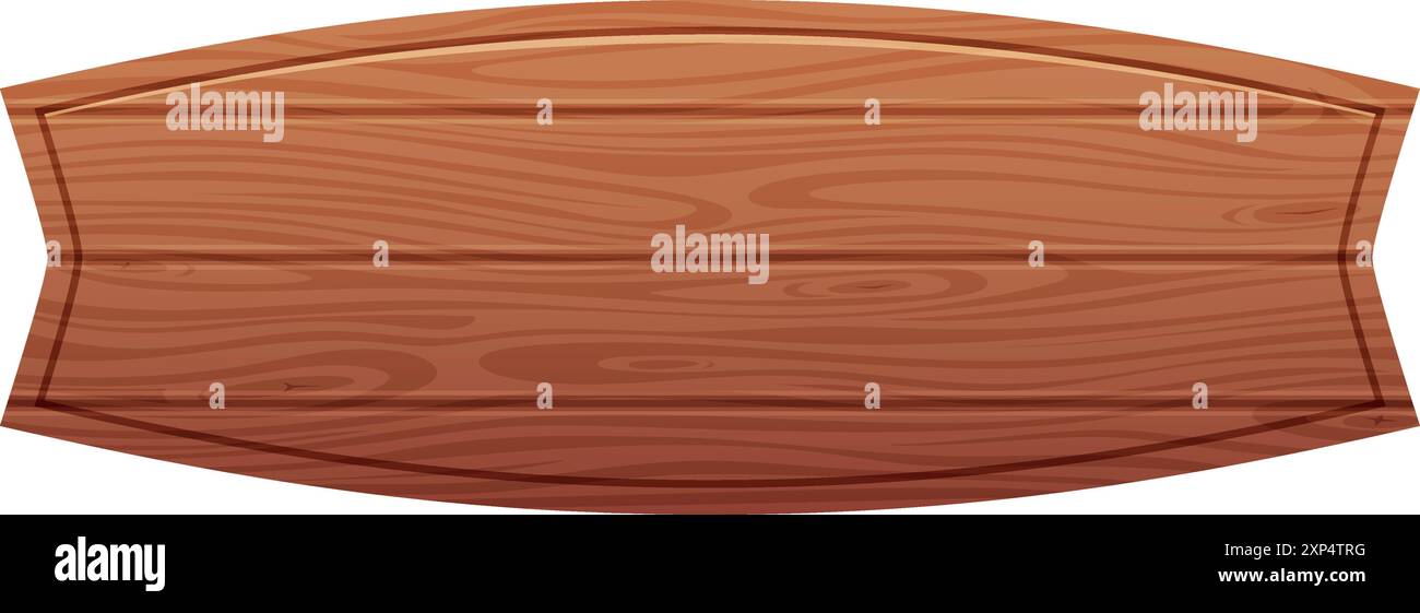 Wooden label banner template. Empty rural board Stock Vector Image ...