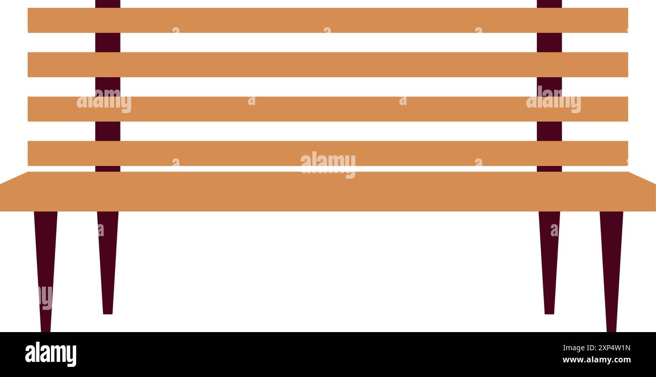 Park bench color icon. Garden wooden seat Stock Vector Image & Art - Alamy