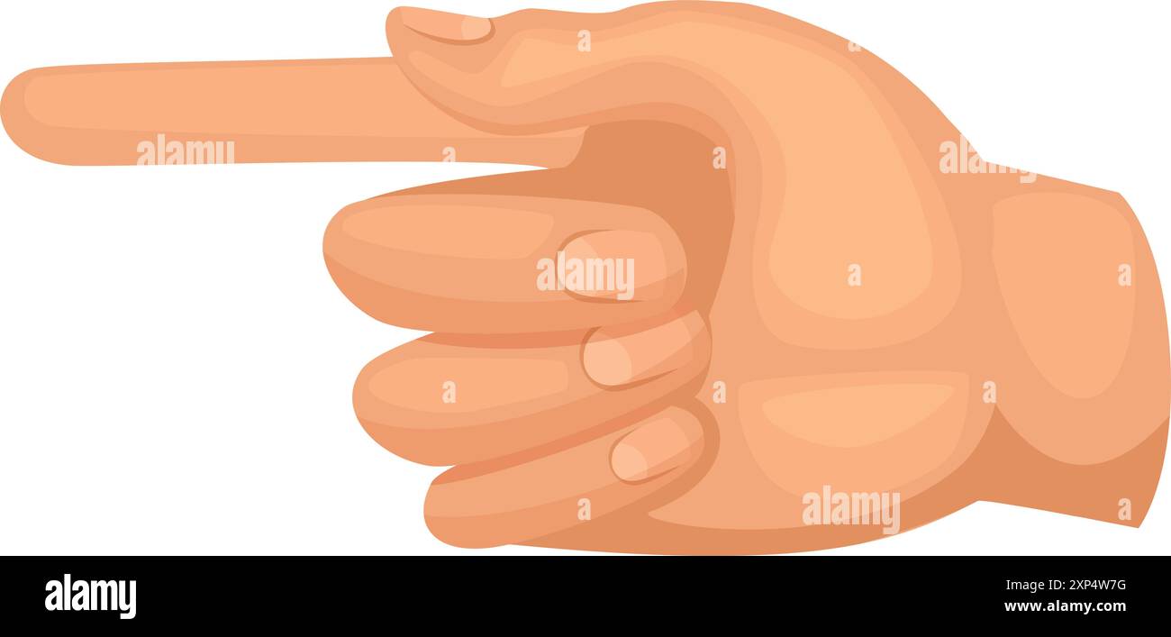 Simple modern pointing hand cursor Cut Out Stock Images & Pictures - Alamy