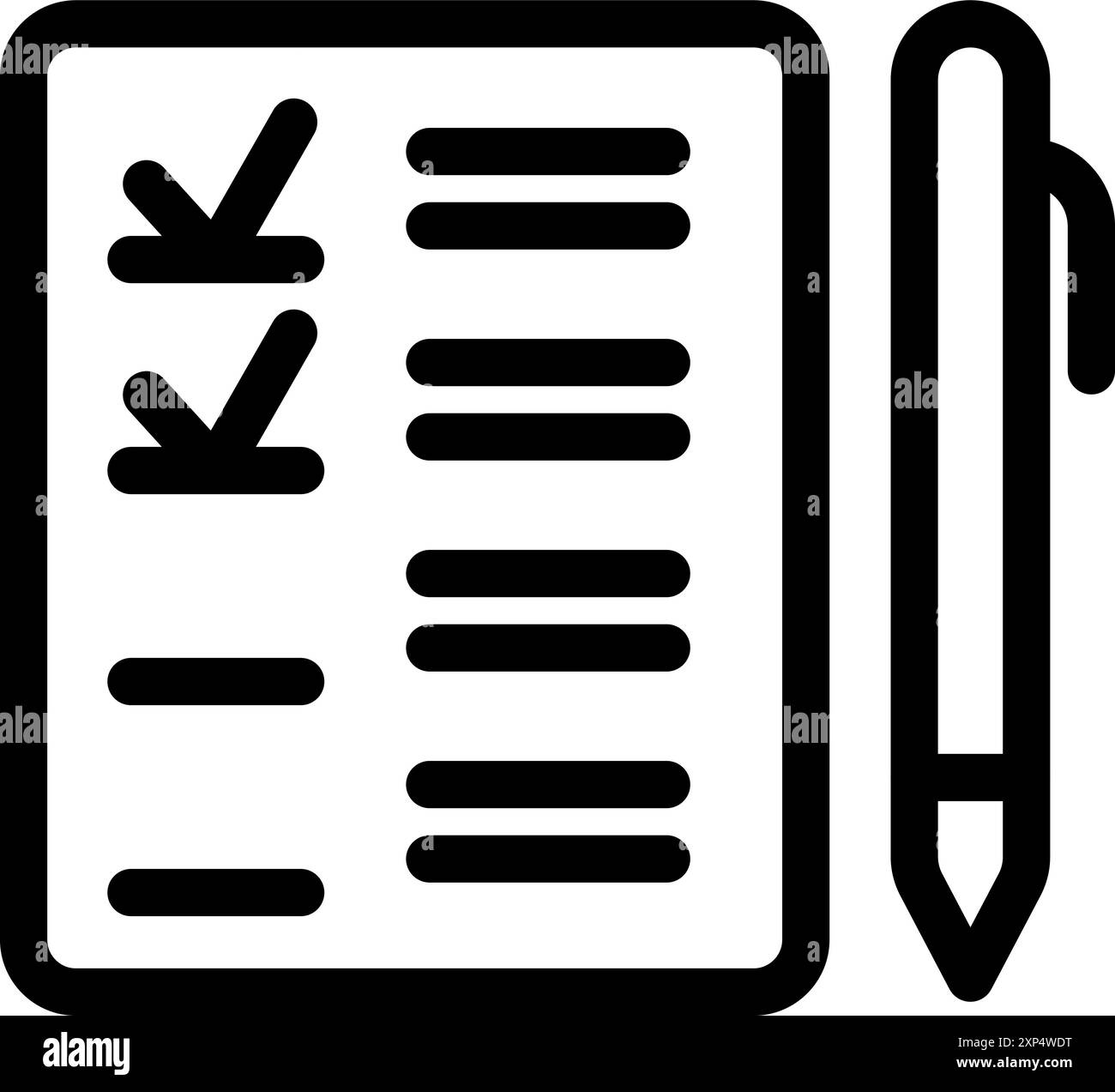 Checklist completing tasks hand note hi-res stock photography and ...