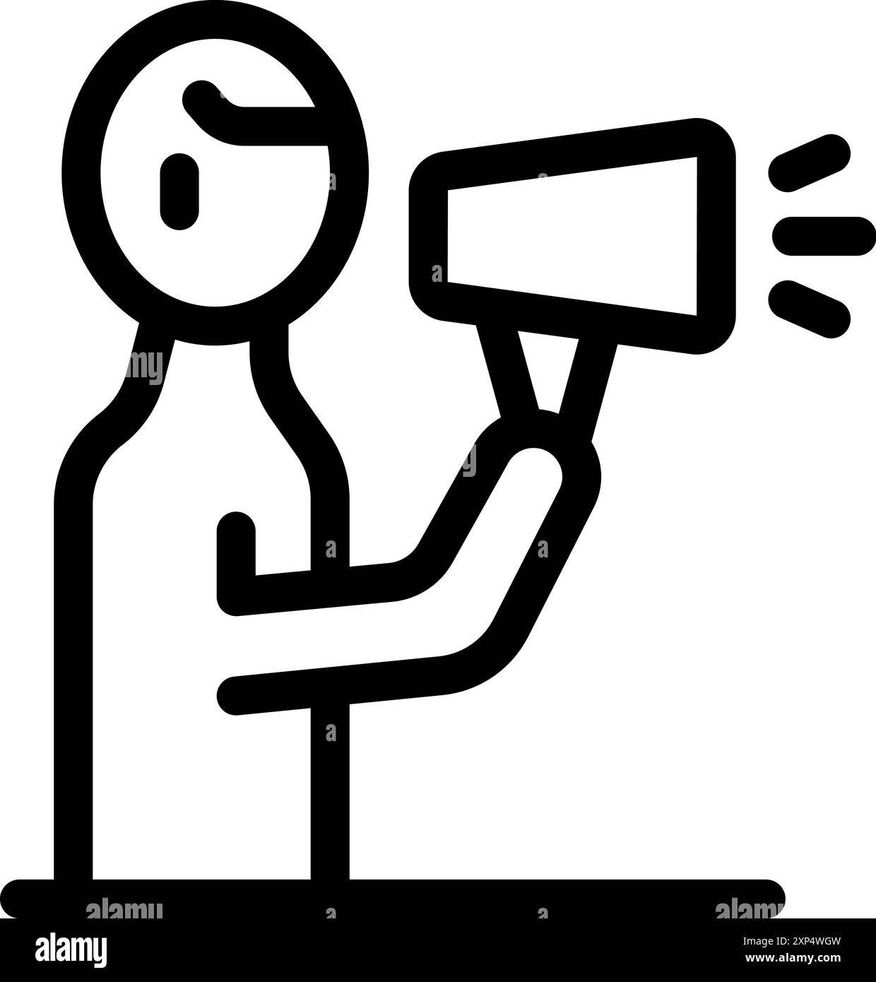 Man holding important public Stock Vector Images - Alamy