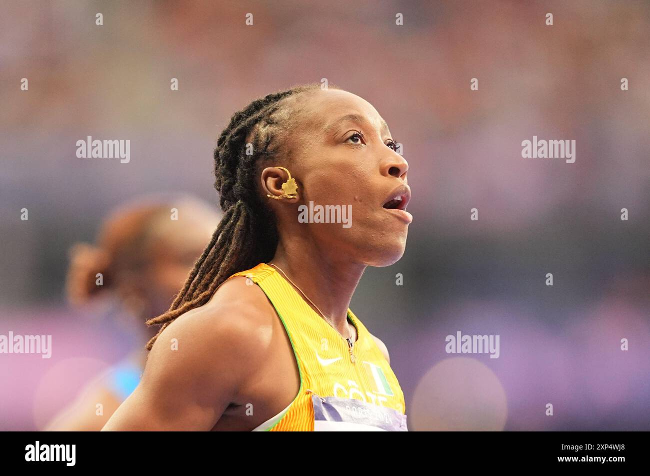 August 03 2024: Marie-Josee Ta Lou-Smith (CÃ´te d'Ivoire) competes ...