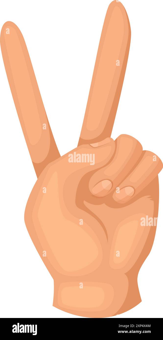 V hand gesture hi-res stock photography and images - Alamy