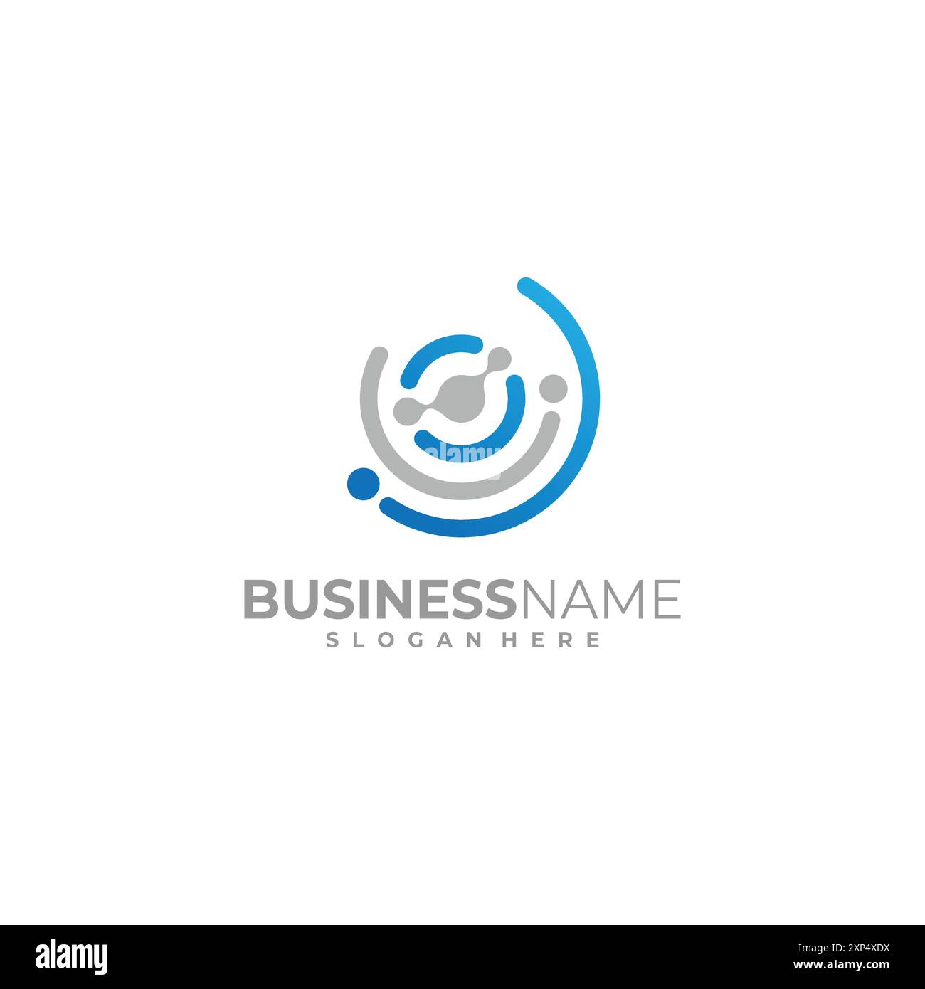 Circle Tech Logo line connection concept design. Vector illustration Stock Vector Image & Art ...