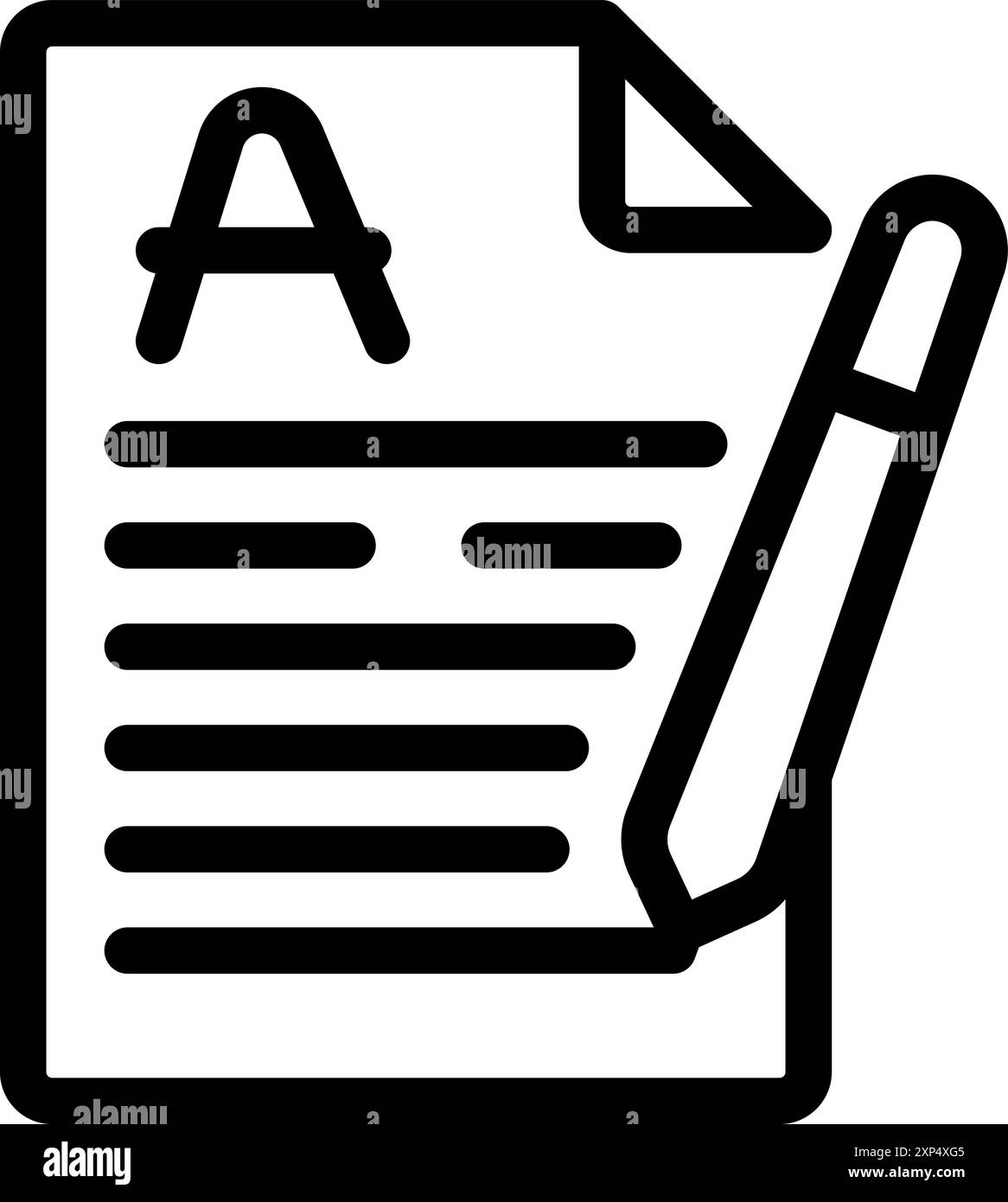 Test paper a+ grade Stock Vector Images - Alamy