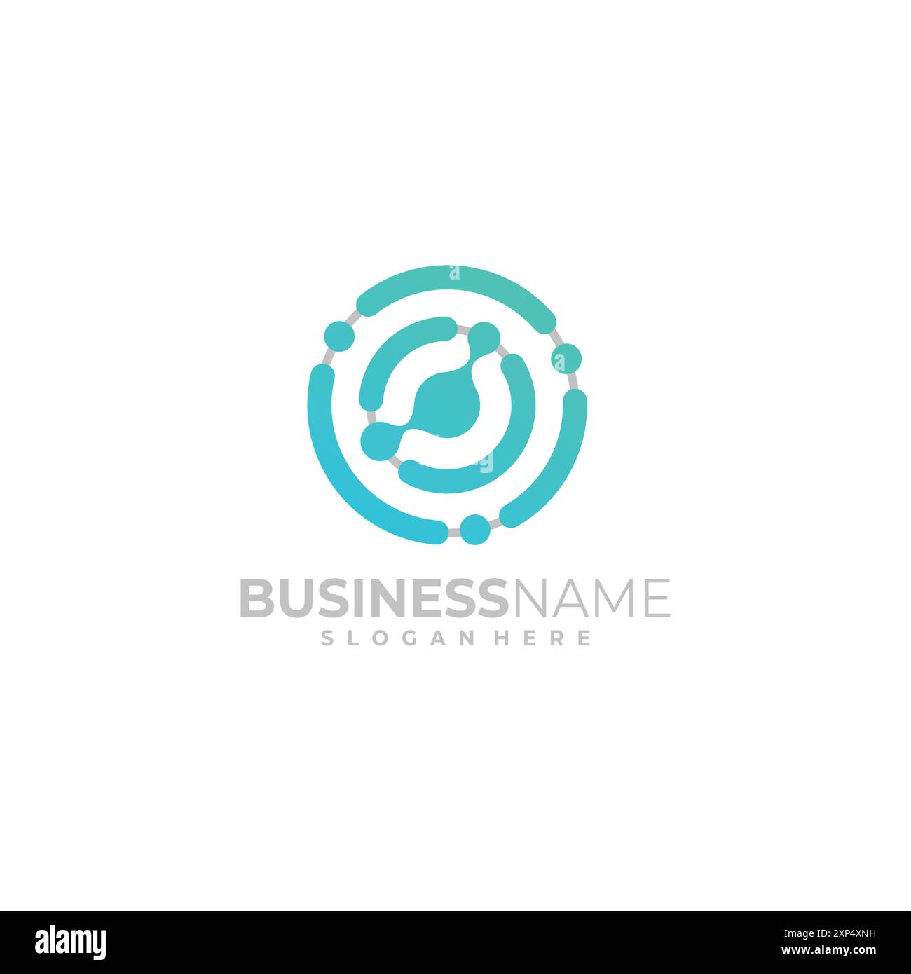 Circle Tech Logo line connection concept design. Vector illustration Stock Vector Image & Art ...