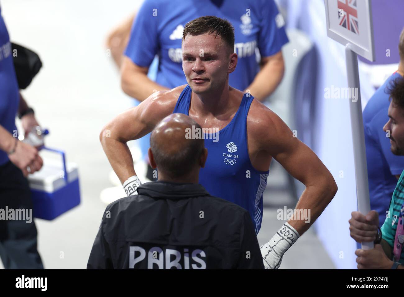 Great Britain's Lewis Richardson after winning the Men's 71kg ...