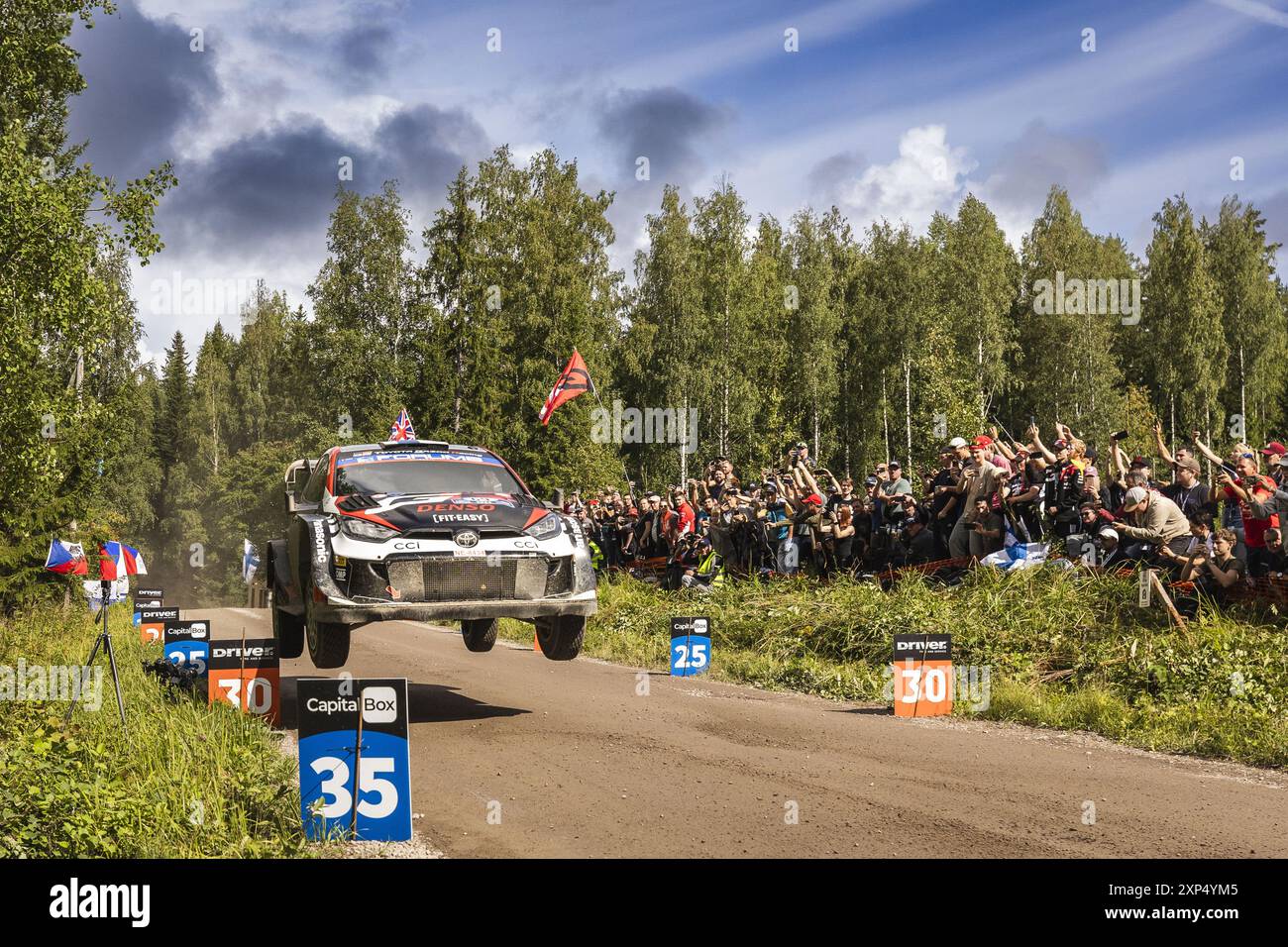 69 ROVANPERA Kalle, HALTTUNEN Jonne, Toyota GR Yaris Rally1, action ...