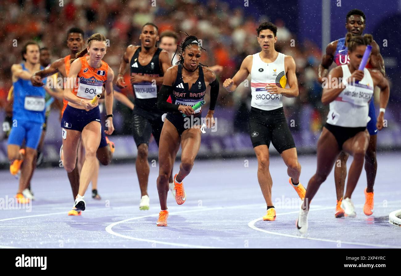 Great Britain's Amber Anning during the 4 x 400m Relay Mixed Final at ...