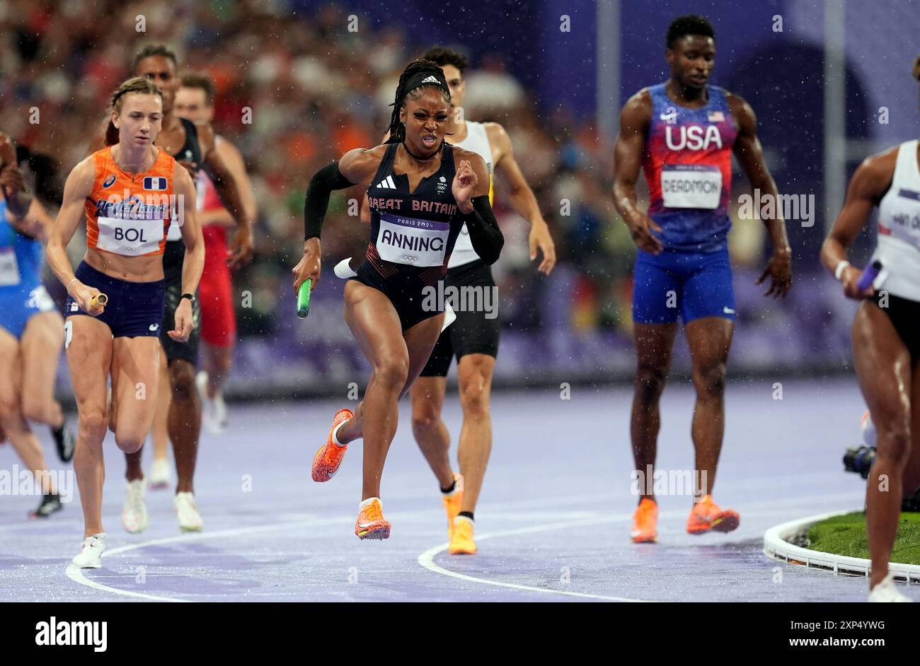 Great Britain's Amber Anning during the 4 x 400m Relay Mixed Final at ...