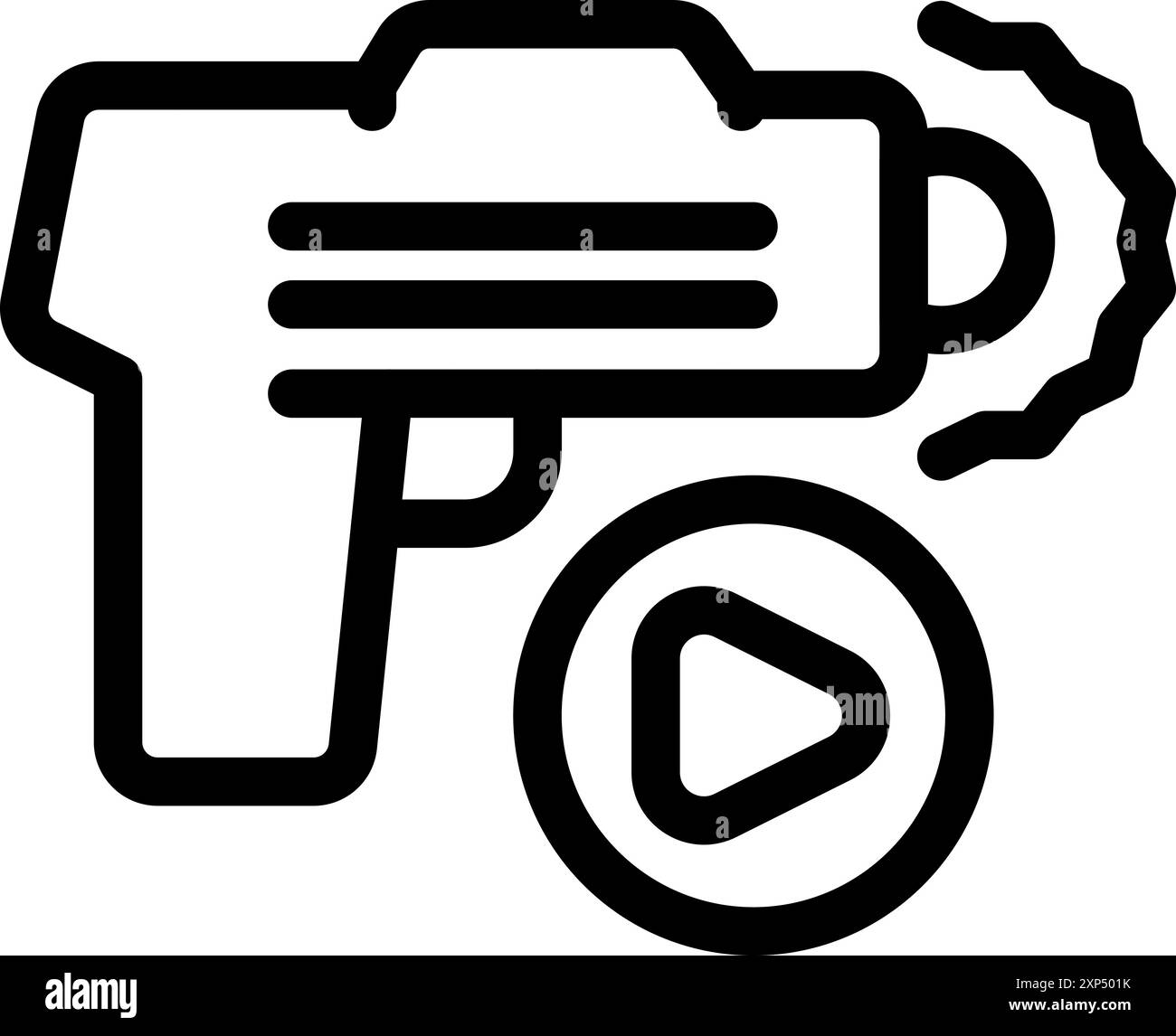 Laser tag gun Black and White Stock Photos & Images - Alamy