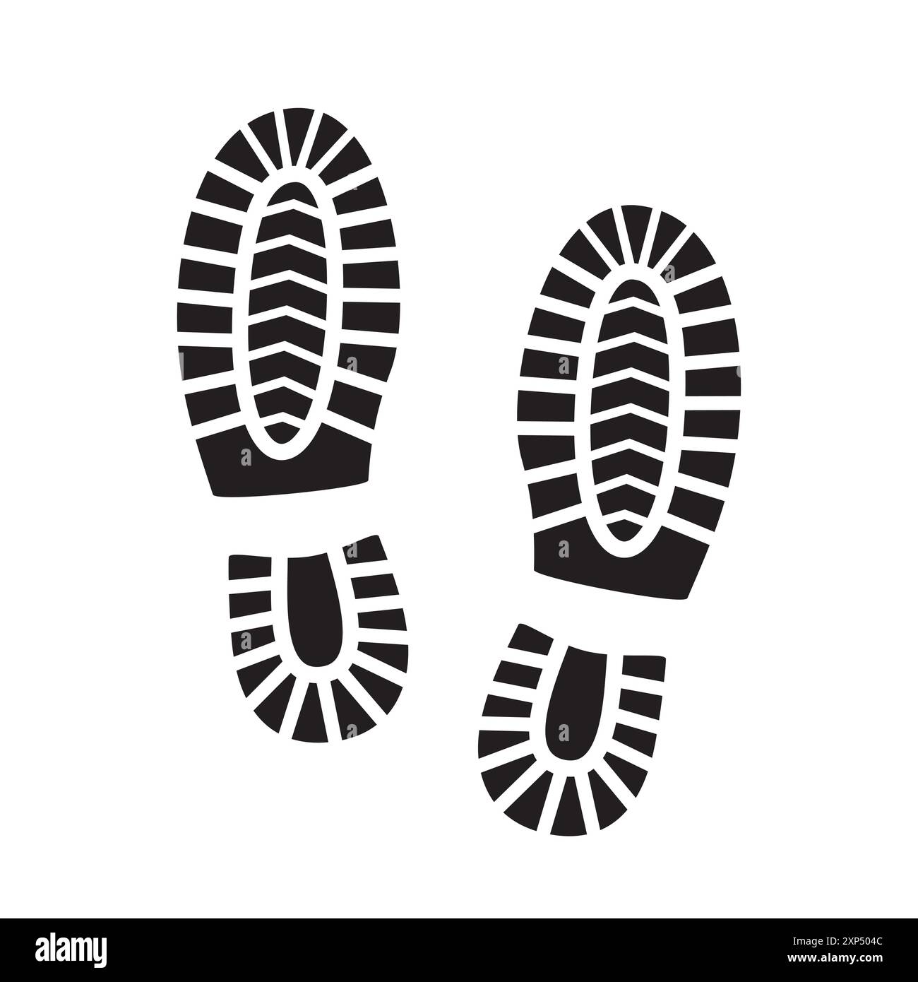 Footprint, silhouette. Shoe soles print. Foot print tread, boots ...