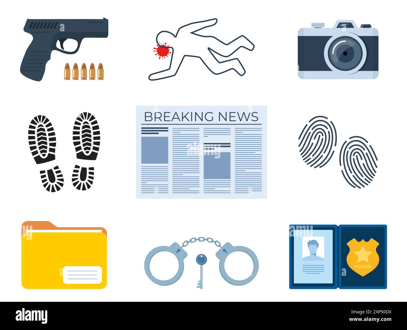 Crime scene investigator camera Cut Out Stock Images & Pictures - Alamy