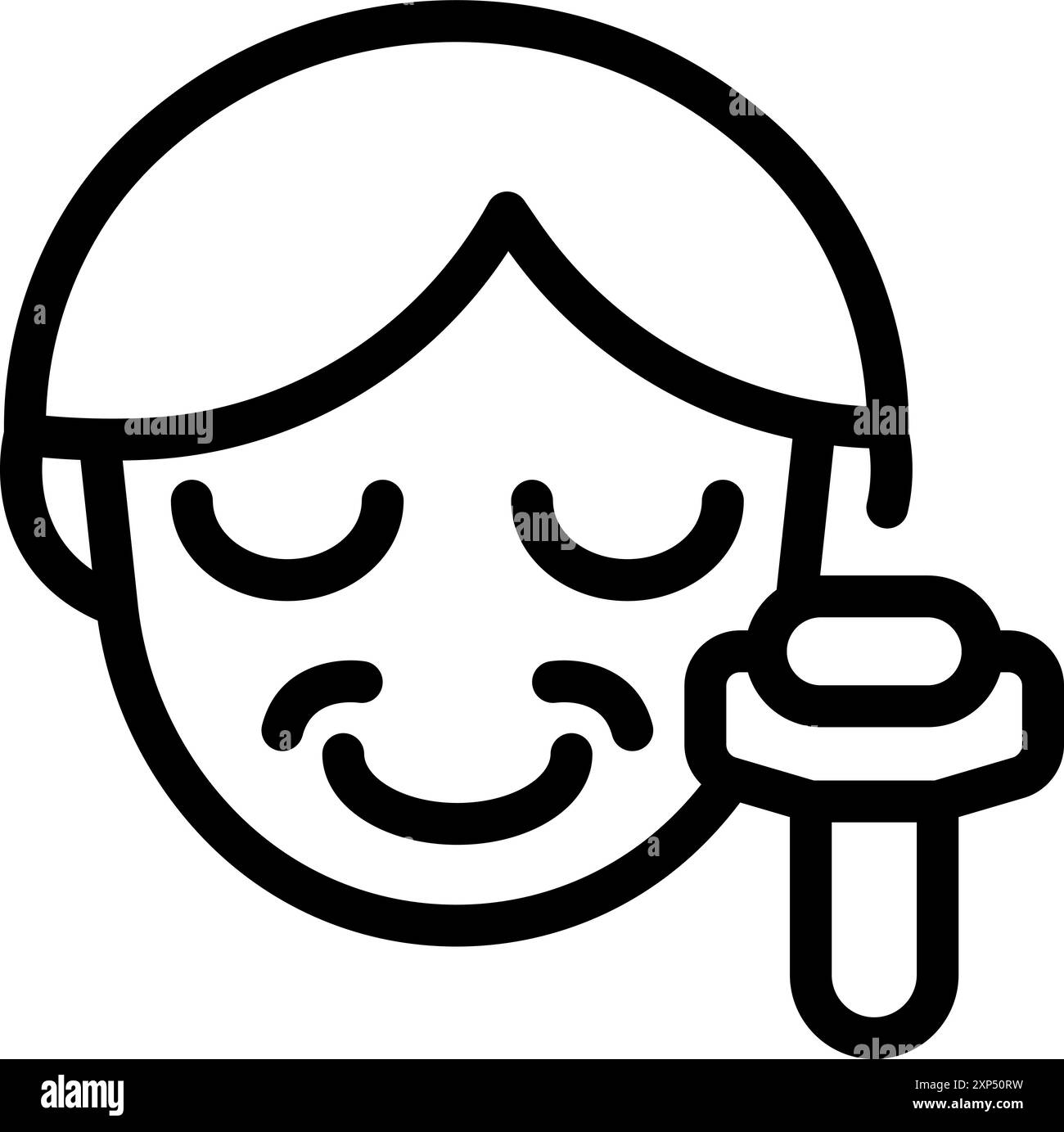 Man shaving using electric razor Stock Vector Images - Alamy