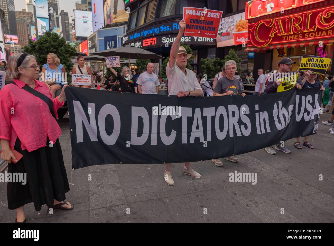 NEW YORK, N.Y. – July 27, 2024: Demonstrators rally against Project ...