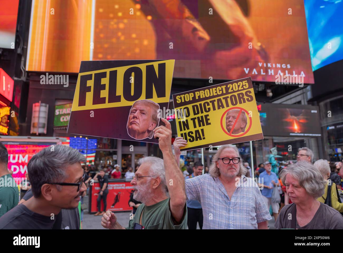 NEW YORK, N.Y. – July 27, 2024: Demonstrators rally against Project ...