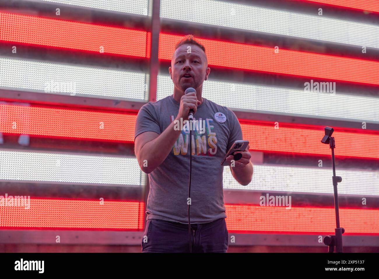 NEW YORK, N.Y. – July 27, 2024: Brian Silva, of Americans United for ...