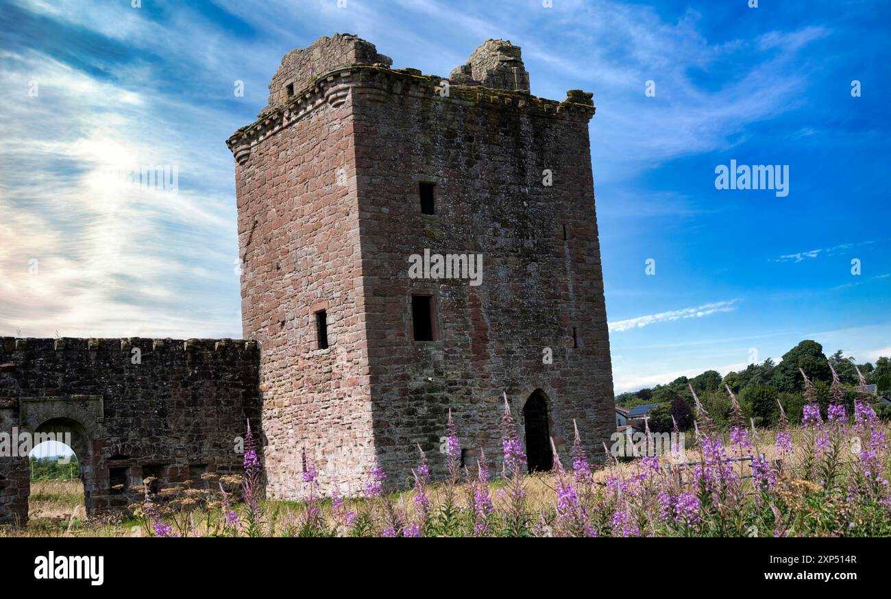 The remains of Burleigh Castle, Scotland Stock Photo - Alamy